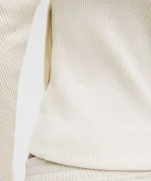 Lululemon Structured Knit Zip-up Hoodie - Light Ivory