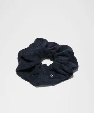 Lululemon Terry Jacquard Oversized Scrunchie - True Navy