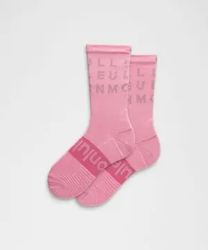 Lululemon Unisex Power Stride Crew Socks Candy Cloud