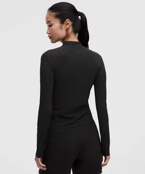 Lululemon Uv-protective Mock Neck Long-sleeve Shirt