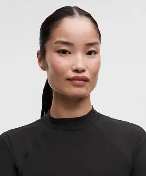 Lululemon Uv-protective Mock Neck Long-sleeve Shirt