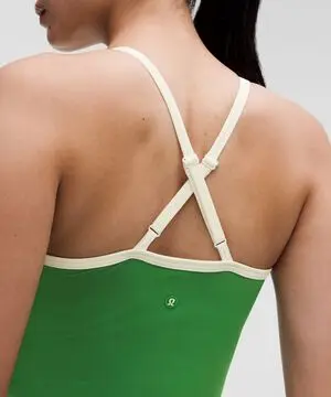 Lululemon Ace Advantage Mesh-panel Tennis Tank Top - Chameleon/light Ivory