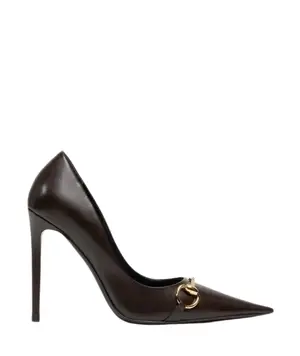Gucci Donna Pointed Toe Stiletto Pumps With Horsebit Detail