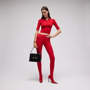 Gucci Patent Leather Horsebit Pointed Toe Stiletto Pumps - Red