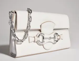 Gucci Horsebit Ristretto Shoulder Bag - White Leather