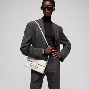 Gucci Horsebit Ristretto Shoulder Bag - White