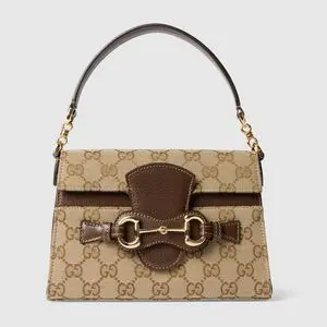 Gucci Horsebit Duomo Top Handle Bag - Beige