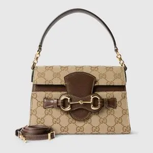 Gucci Horsebit Duomo Small Top Handle Bag Beige