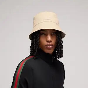 Gucci Cotton Canvas Bucket Hat - Beige