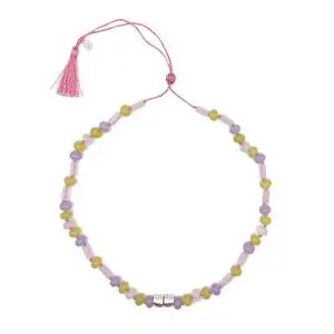 Après Youth Beaded Friendship Necklace With Silver - Pink