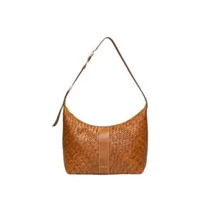Écotorie Frisco Crescent Handwoven Upcycled Organic Leather Bag