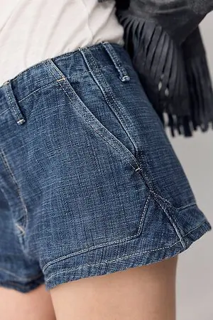 Free People We The Free West Side Denim Micro Chino Shorts - Rulebreaker