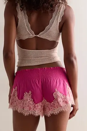 Free People Intimately Soft Spoken Micro Shorts - Beet Root