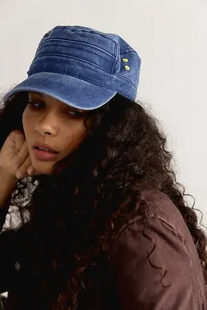 Free People Lola Cadet Hat - Indigo