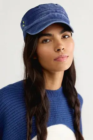 Free People Lola Cadet Hat - Indigo