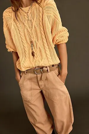 Women's Chunky Cotton Cable-Knit Sweaters