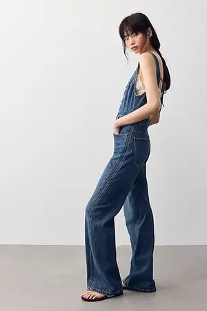 Free People Denim Jumpsuits