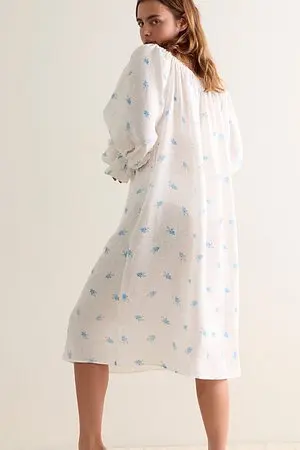 Sleeper Cha-cha Ruffled Midi Slip Dress