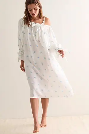 Sleeper Cha-cha Ruffled Midi Slip Dress