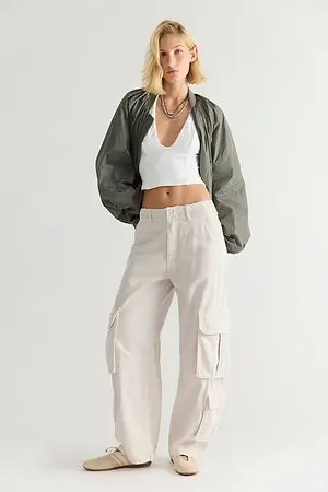 AGOLDE AGOLDE Ambika Utility Jeans Bone