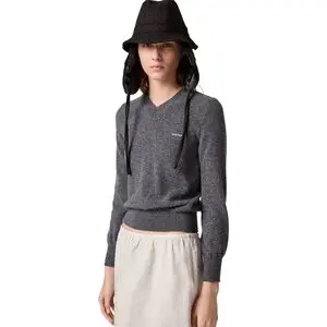 Miu Miu V-neck Wool Cardigan