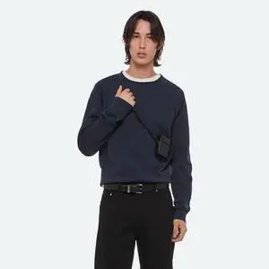 Helmut Lang Pintuck Crew - Dark Navy