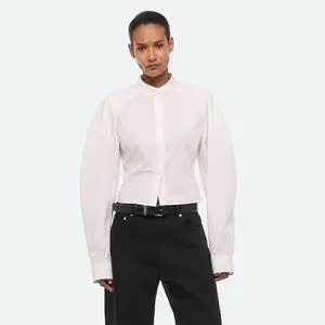 Helmut Lang Cotton Poplin Saddle Shirt