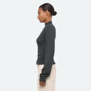 Helmut Lang Button Turtleneck - Forest Night