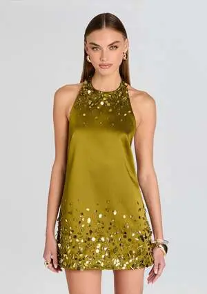 Retrofete Tobonie Embellished Mini Dress