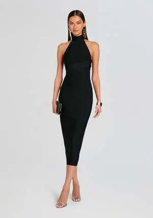 Retrofete Runa Bandage Knit Dress - Black