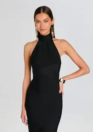 Retrofete Runa Bandage Knit Dress - Black