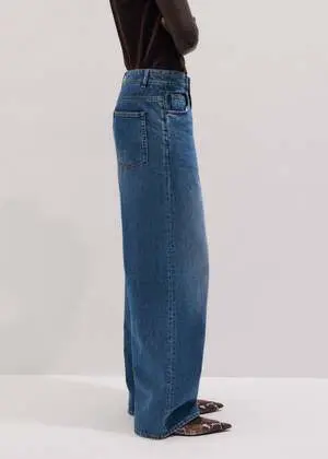 ME+EM Slouchy Long-length Wide-leg Jean