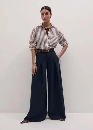 ME+EM Very Wide-leg Pant - Navy
