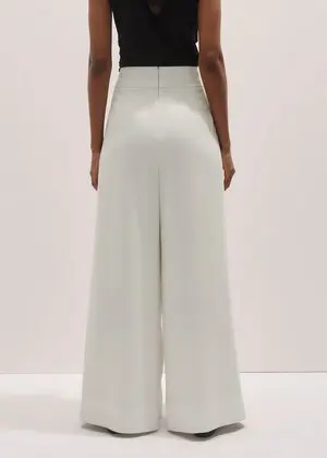 ME+EM Satin Back Crepe Wide Leg Trouser