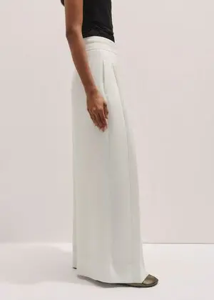 ME+EM Satin Back Crepe Wide Leg Trouser