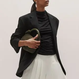 ME+EM Satin Back Crepe Wide Leg Trouser