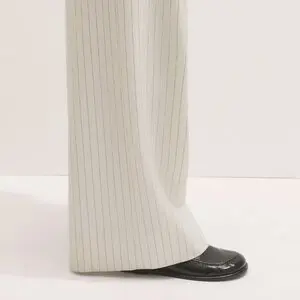 ME+EM Wide-leg Pinstripe Trousers