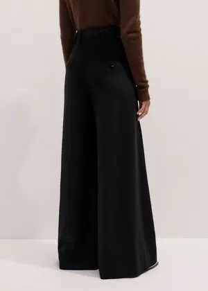 ME+EM Wool Pleated Wide-leg Trousers