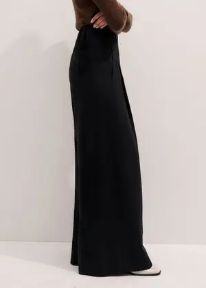 ME+EM Wool Pleated Wide-leg Trousers