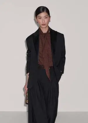 ME+EM Wide-leg Tailored Trousers - Black