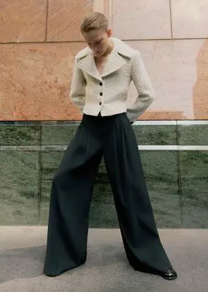 ME+EM Wide-leg Pleat Pant