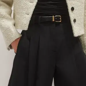 ME+EM Wide-leg Pleat Pant