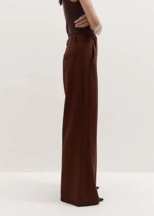 ME+EM Pleated Wide-leg Trousers