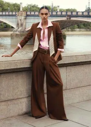 ME+EM Pleated Wide-leg Trousers