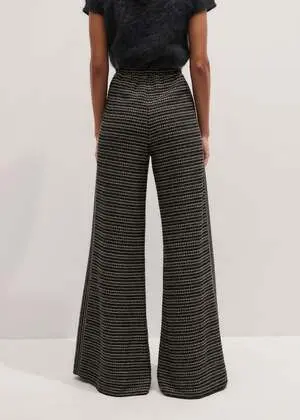 ME+EM Wide-leg Striped Trousers