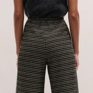 ME+EM Wide-leg Striped Trousers