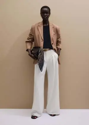 ME+EM Double Pleat Wide-leg Trouser