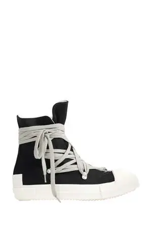 Rick Owens Tower Megalace Sneaks - Black