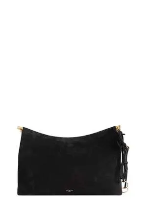Alaïa Le Click Clutch 42" Nubuck Calf Leather Shoulder Bag
