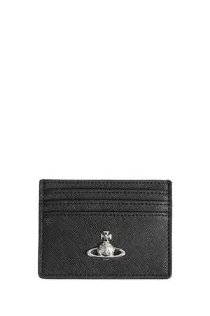 VIVIENNE WESTWOOD Flat Card Holder - Black